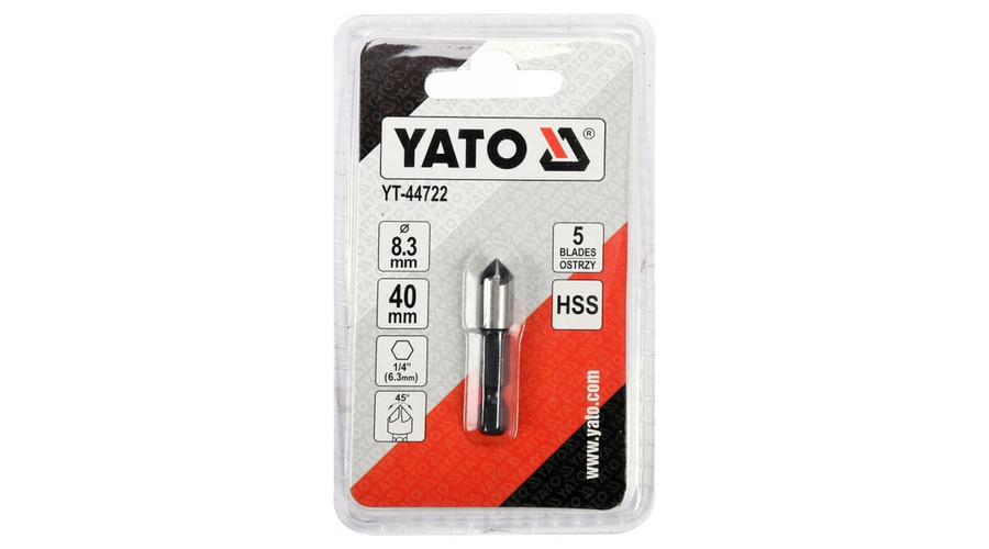 Yato YT-44722 kúpos süllyesztő fémre 8,3 mm bit befogású HSS - Egyéb